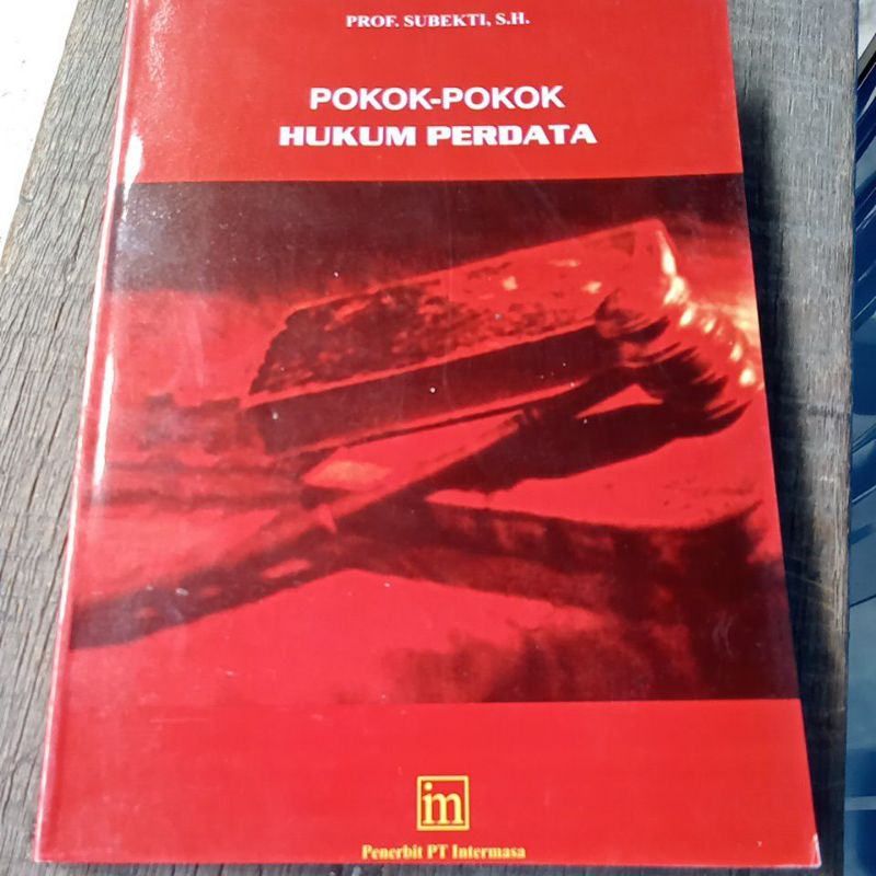 Jual buku pokok-pokok hukum perdata penerbit PT intermasa pengarang ...