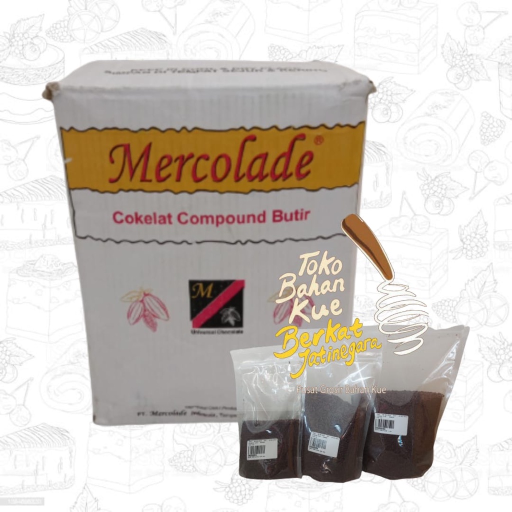 Jual MESES MERCOLADE COKLAT COMPOUND BUTIR REPACK 1 KG | Shopee Indonesia