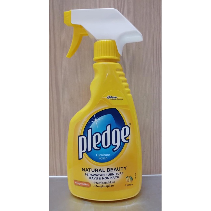 Jual Pembersih Pledge Liquid Pompa 450 ml Lemon Perawatan Furniture ...
