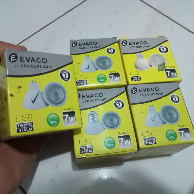 Jual LED CUP LIGHT 7W EVACO | Shopee Indonesia