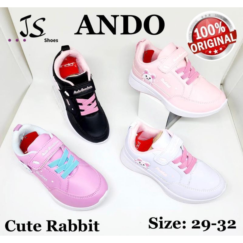 Jual ANDO CUTE RABBIT - SEPATU SNEAKERS SEPATU SEKOLAH ANAK CEWEK MERK ...
