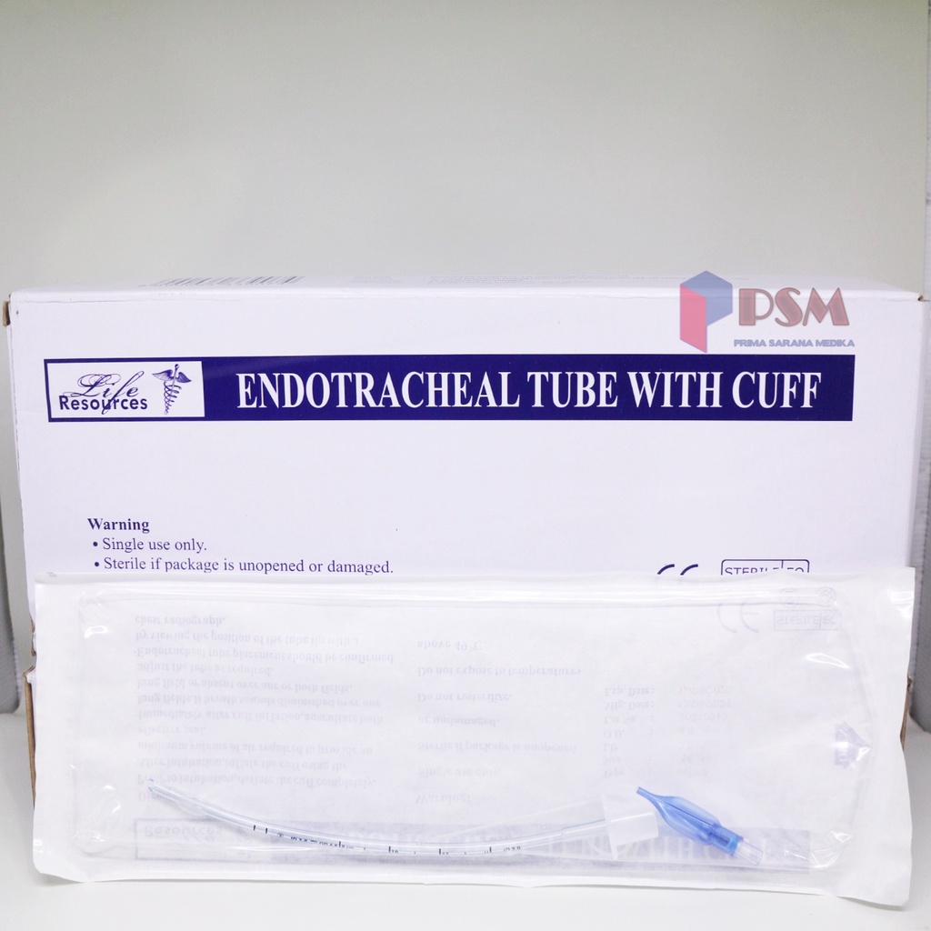 Jual Life Resources Endotracheal Tube With Cuff / ETT Clear Cuffed ...