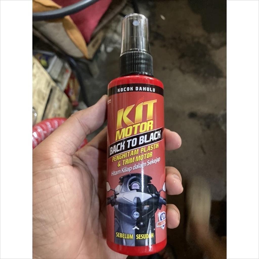 Jual Kit Motor Back to Black Trim Restorer 115 ml penghitam body motor ...