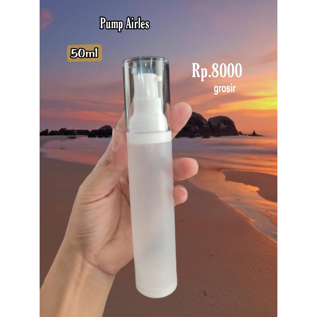 Jual Botol Airless Botol Skincare airless Botol 50ml Botol Kosmetik ...