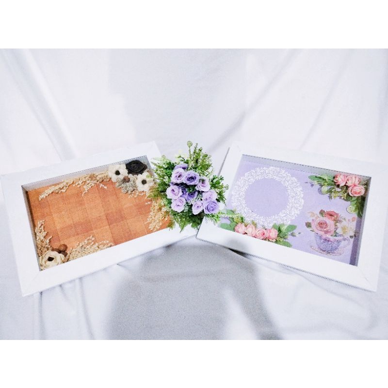 Jual Pigura Mahar 25 X 25 CM/Hiasan Bunga Artificial &Rustik/Mahar ...