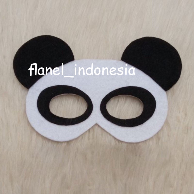 Jual Topeng Hewan Liar Panda Topeng Bahan Flanel Premium Topeng ...