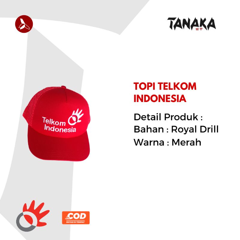 Jual Topi Pria Telkom | Topi Telkom Indonesia | Shopee Indonesia