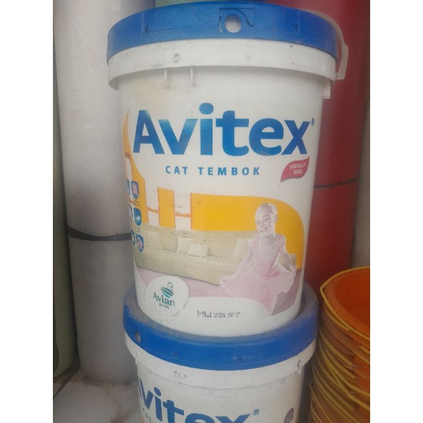 Jual CAT TEMBOK AVIAN AVITEX PAIL 25 KG MW / M WHITE = Putih Kebiruan ...