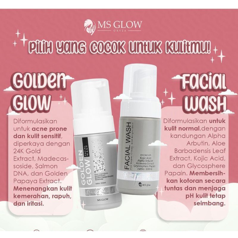 Jual FACIAL WASH ORIGINAL MS GLOW GOLDEN GLOW SABUN MUKA | Shopee Indonesia