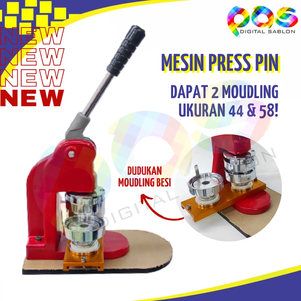 Jual Mesin Press Cetak Pin Peniti Gantungan Kunci // Sudah termasuk 2 ...