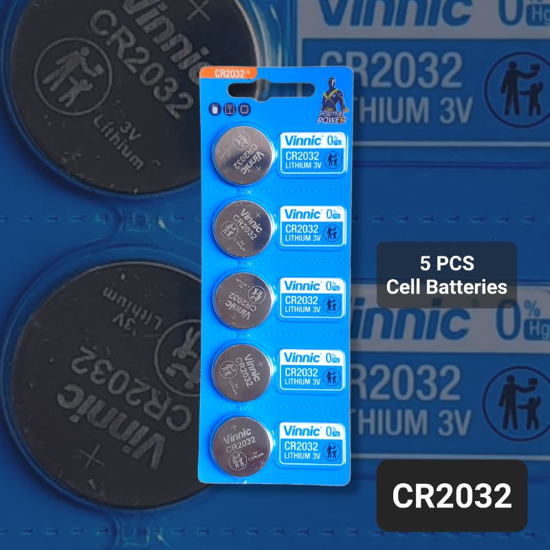 Jual BATERAI VINNIC CR2032 ORIGINAL LITHIUM BATTERY 3 VOLT CR 2032 | Shopee Indonesia