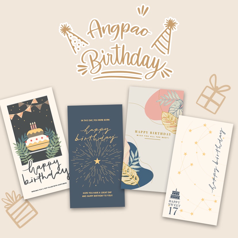 Jual Custom Angpau Birthday / Angpao Ulang tahun / Angpau custom / kado ...