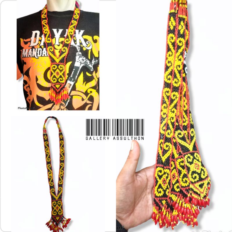 Jual KALUNG ETNIK Kalung Manik Dayak ( Khas Kalimantan ) | Shopee Indonesia