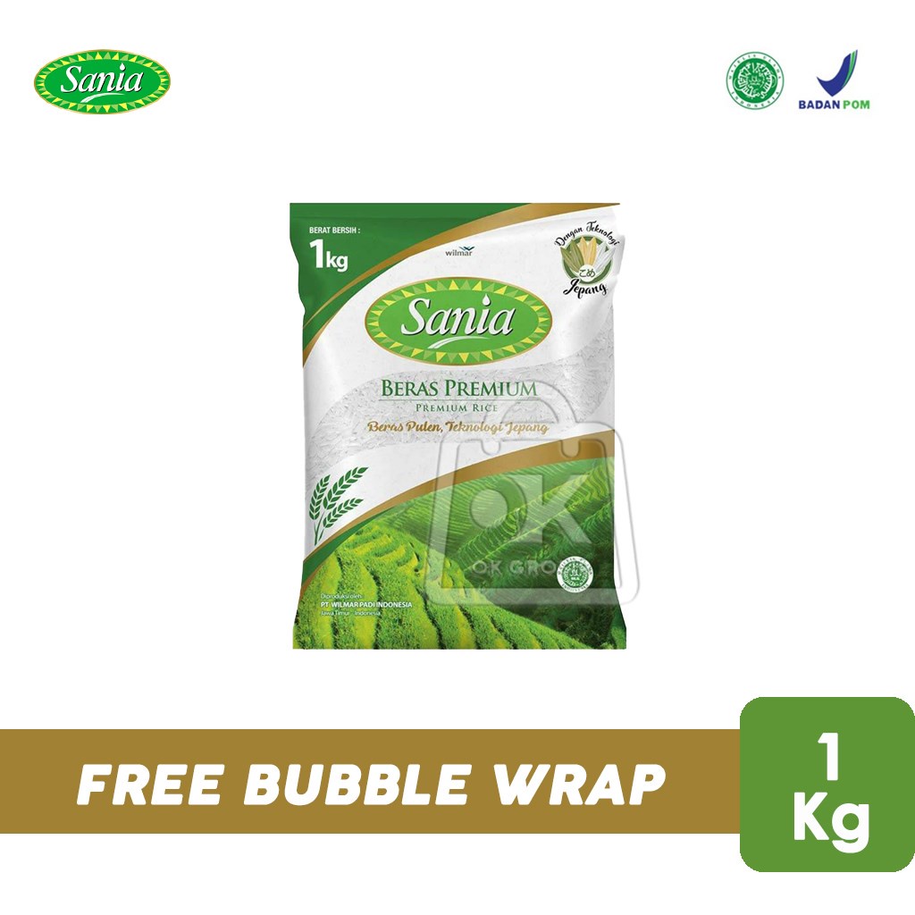 Jual Sania Beras Premium / Beras Pulen (Kemasan Asli 1 Kg) | Shopee ...