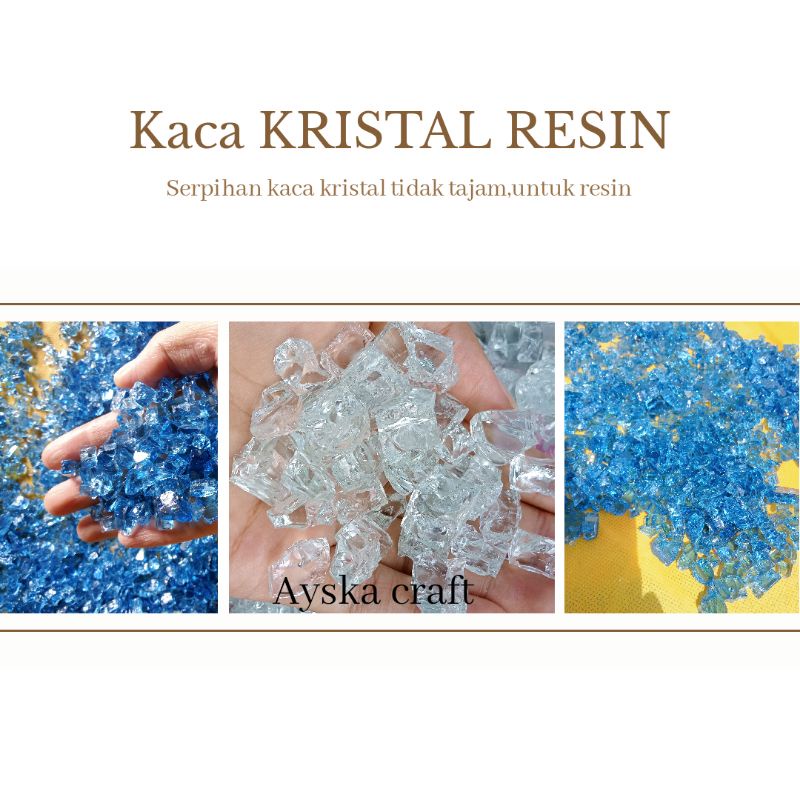 Jual 200gram serpihan kaca kristal untuk resin | Shopee Indonesia
