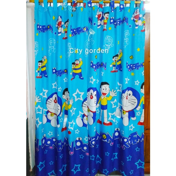 Jual gorden pintu karakter Doraemon /gorden jendela minimalis /tirai kaca | Shopee Indonesia