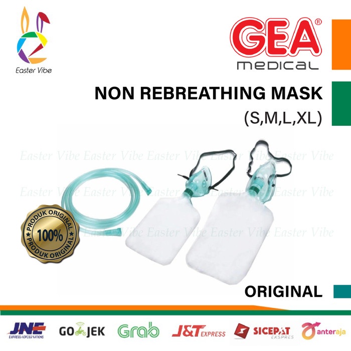 Jual GEA MASKER NON REBREATHING MASK MASKER NRM ANAK DAN DEWASA ...