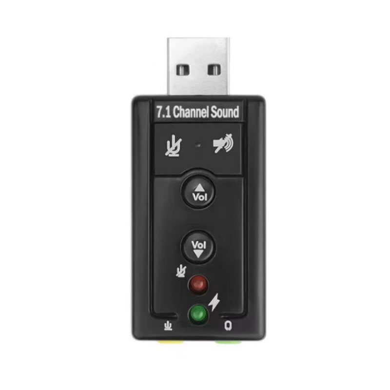 Jual soundcard 7.1 sound card usb 7.1 channel sound komponen komputer ...