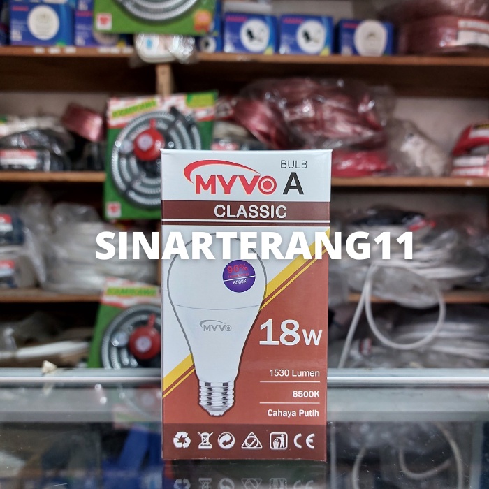Jual LAMPU LED MYVO CLASSIC 18W, LAMPU MYVO 18 WATT, BERGARANSI 1 TAHUN | Shopee Indonesia