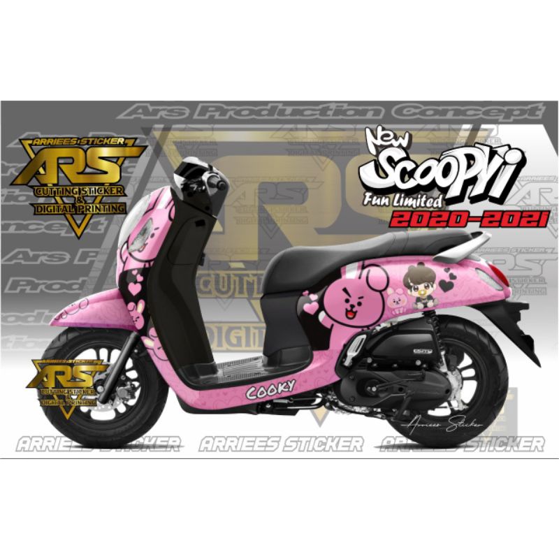 Jual Decals Stiker All New Scoopy Prestige 2022 Cooky Bt21 Cute soft ...