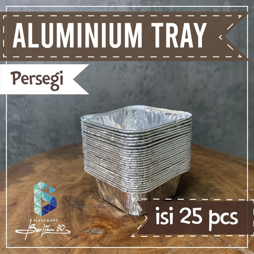 Jual Alumunium foil tray tanpa tutup alumunium tray kotak | Shopee Indonesia