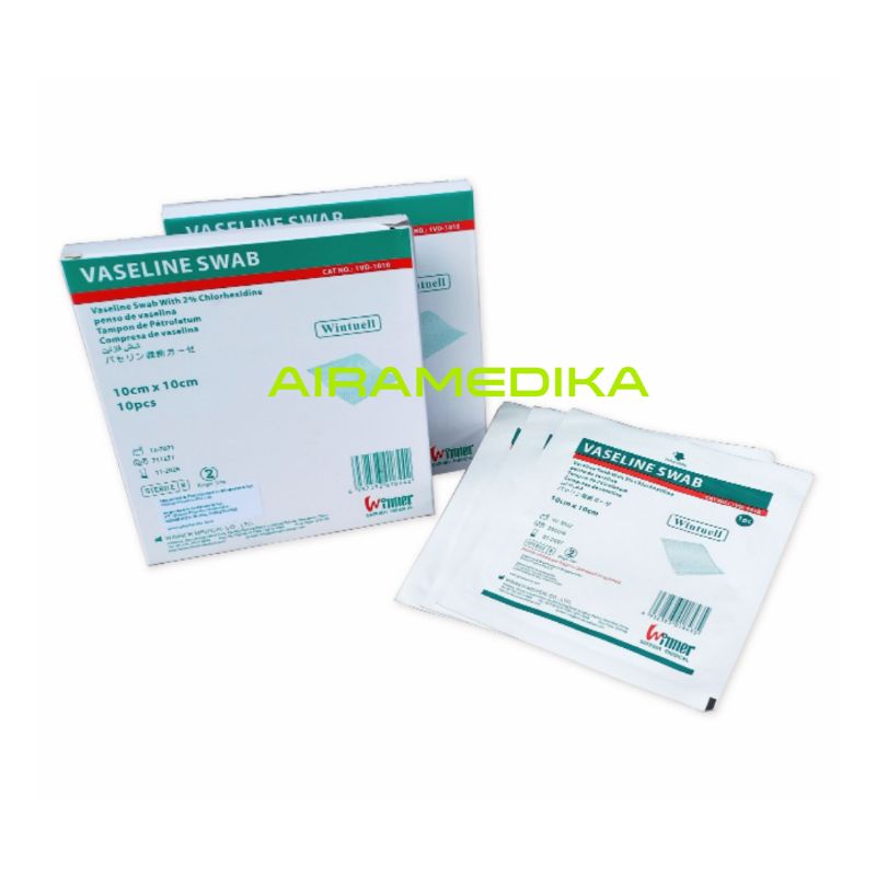 Jual Vaseline Swab 10cm x 10cm Winner / Supratule Vaseline Swab 10 x ...