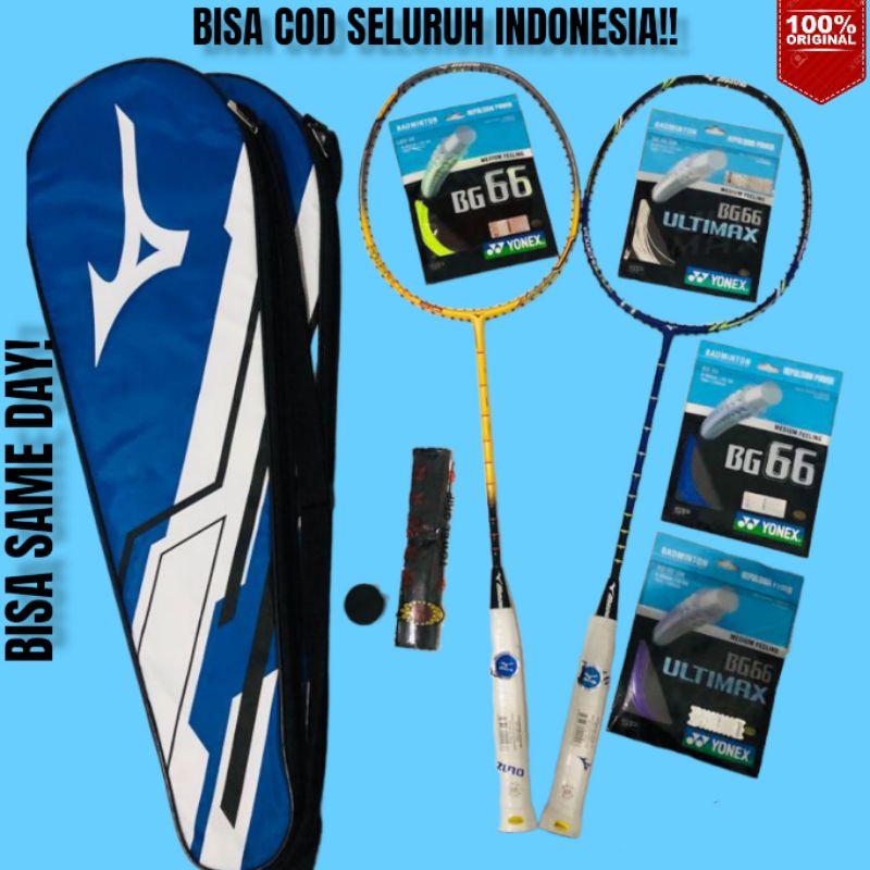 Jual Raket Mizuno Bamboo Powerblade 88/77 (35 tension). | Shopee Indonesia