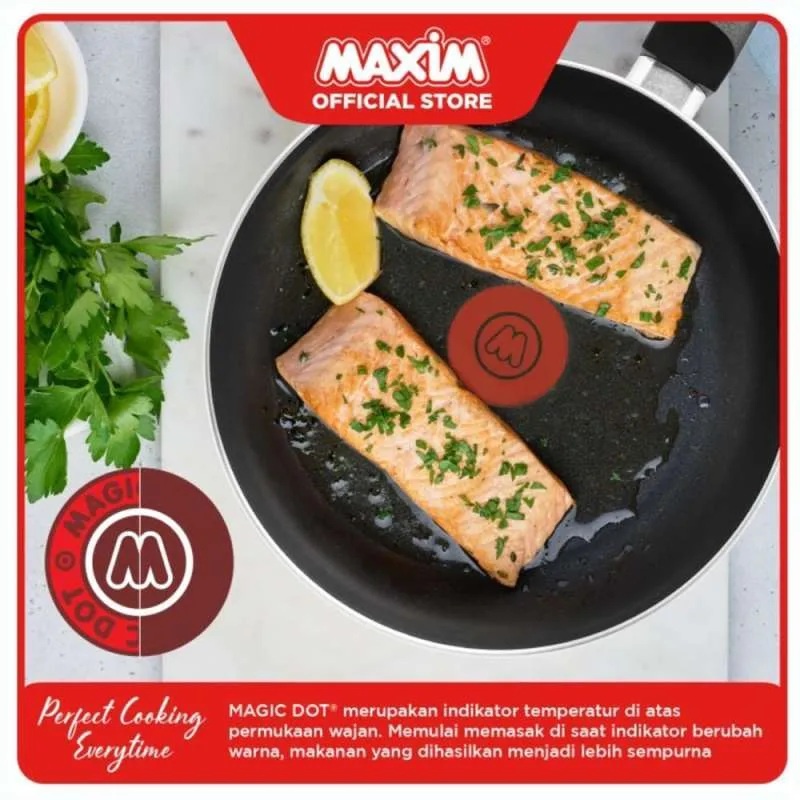 Jual Teplon MAXIM Eterna [ Frypan dengan Magic Dot Technology (Terbaru ...