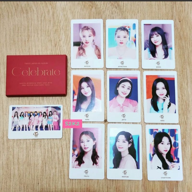 Jual OFFICIAL TWICE PHOTOCARD SET CELEBRATE READY STOCK | Shopee Indonesia