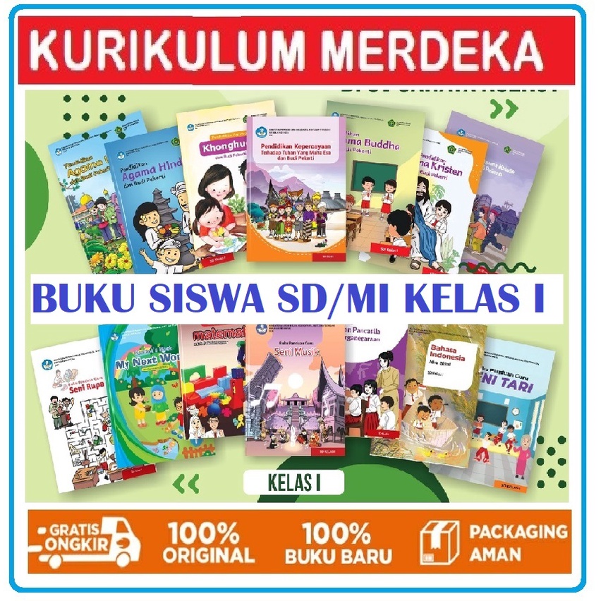 Jual Buku Siswa Kelas I - Buku Paket Untuk Siswa SD / MI Kelas 1 Kurikulum Merdeka | Shopee ...