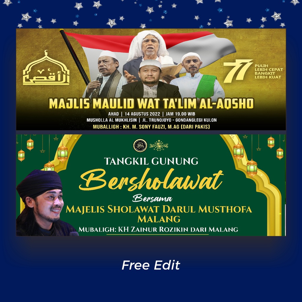 Jual Spanduk / Banner Sholawatan Sholawat | Shopee Indonesia