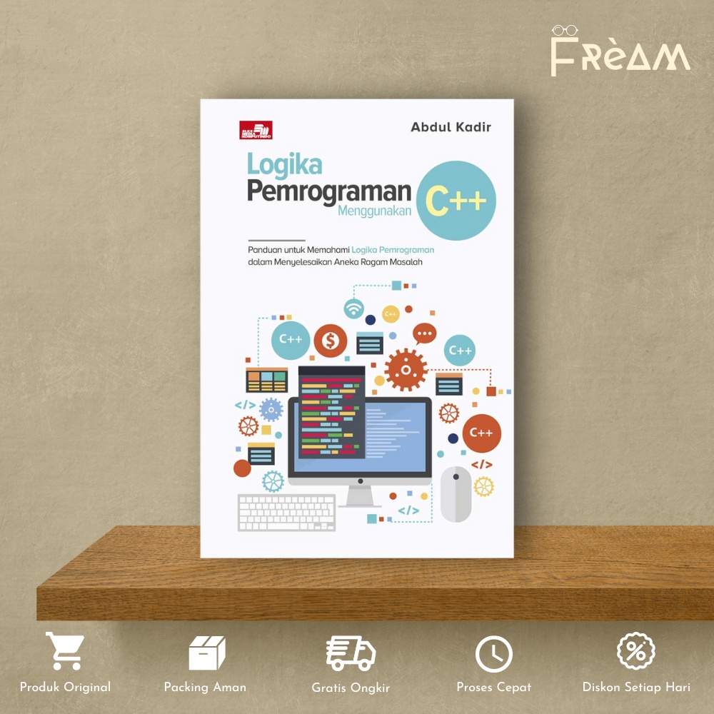 Jual Buku Komputer Logika Pemrograman Menggunakan C++ by Abdul Kadir ...