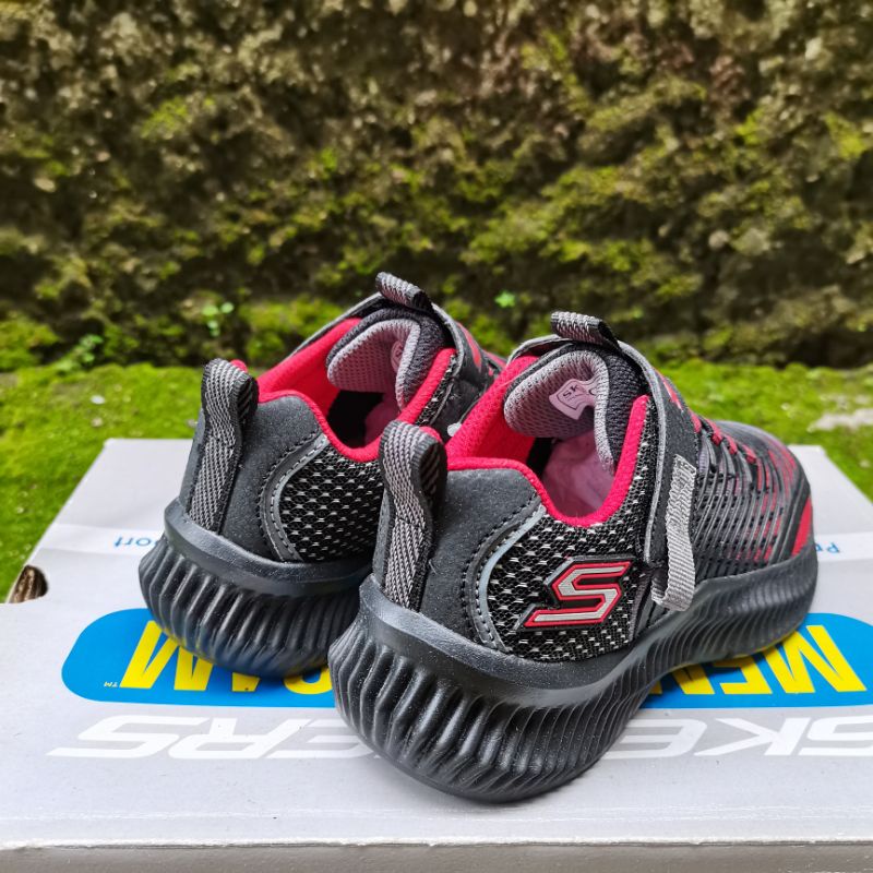 Jual Sepatu Anak Laki-laki Skechers Kids Junior Black Red Lime Grade ...
