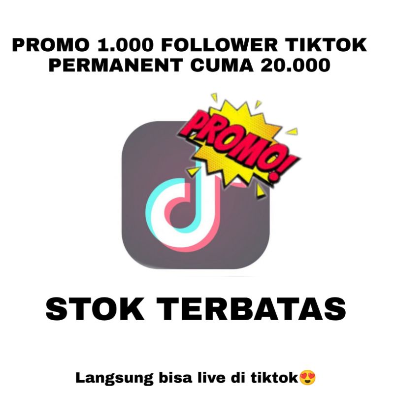 Jual PROMO FOLLOWER TIKTOK MURAH | Shopee Indonesia