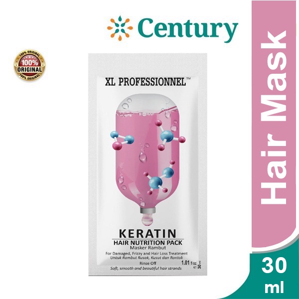 Jual XL Professionnel Keratin Hair Nutrition Pack Hair Mask 30 ML ...