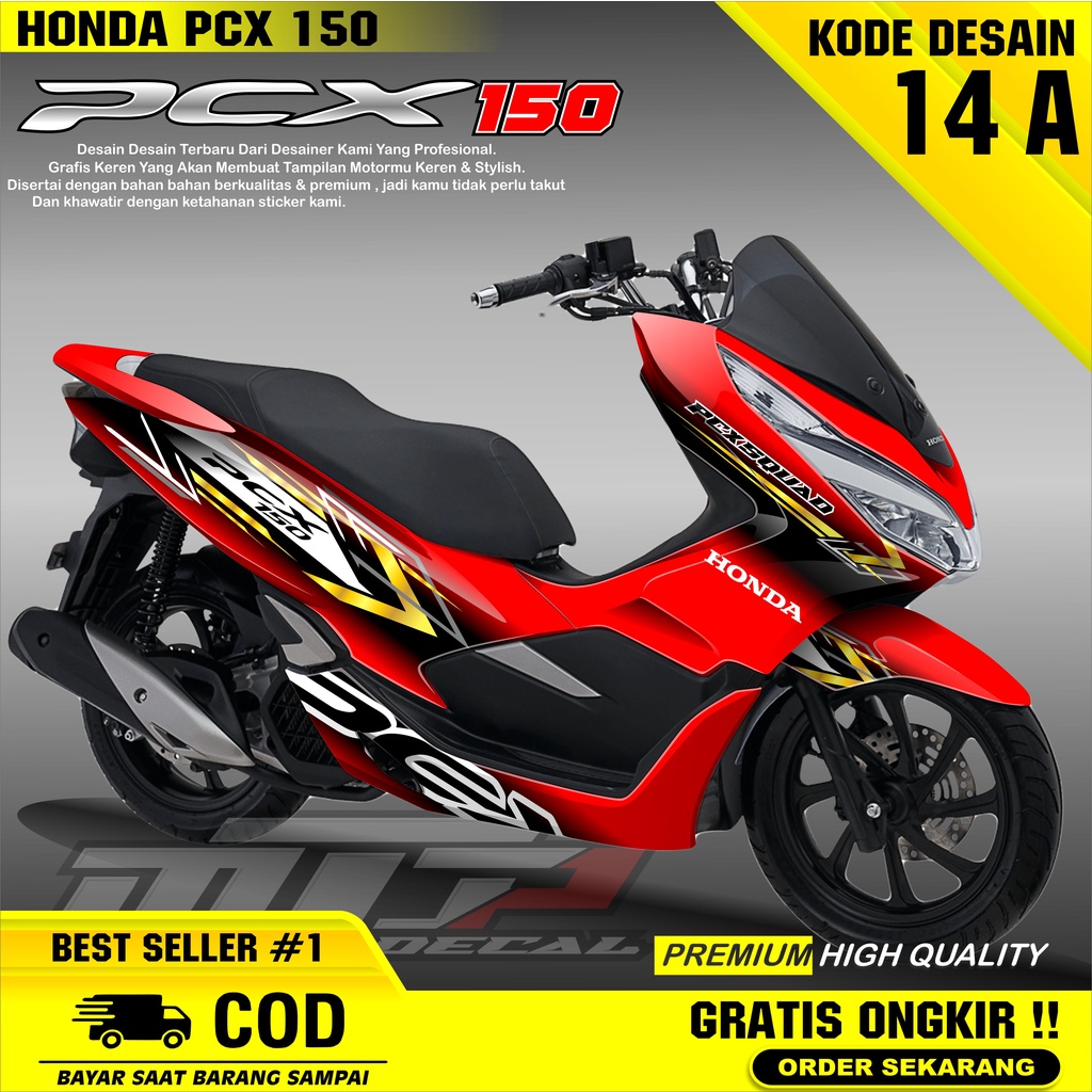 Jual (BISA COD) Decal Variasi Honda PCX 150 Full Body - Dekal Variasi ...