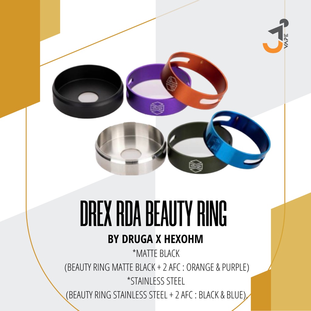 Jual BEAUTY RING DREX RDA + 2 AFC AUTHENTIC BY DRUGA X HEXOHM | Shopee ...