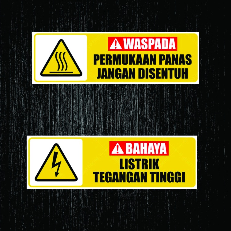 Jual Sticker Sign Stiker Penanda Bahaya PANEL LISTRIK TEGANGAN TINGGI ...