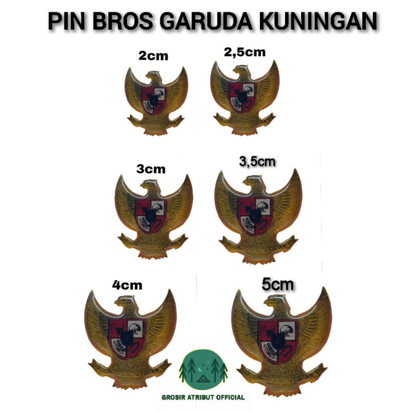 Jual PIN GARUDA PANCASILA KUNINGAN. PIN BROS PECI PASKIBRAKA PREMIUM ...