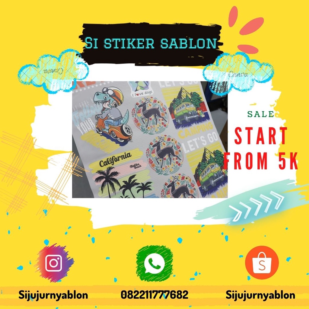 Jual STIKER SABLON DTF | Shopee Indonesia