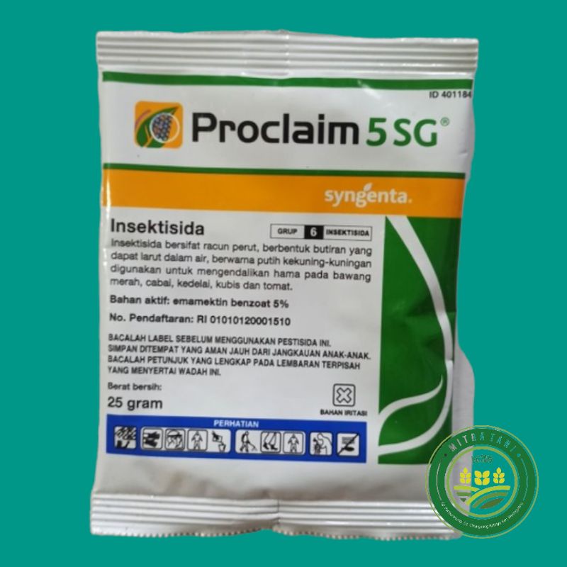 Jual INSEKTISIDA PROCLAIM 5 SG 25 GRAM | Shopee Indonesia
