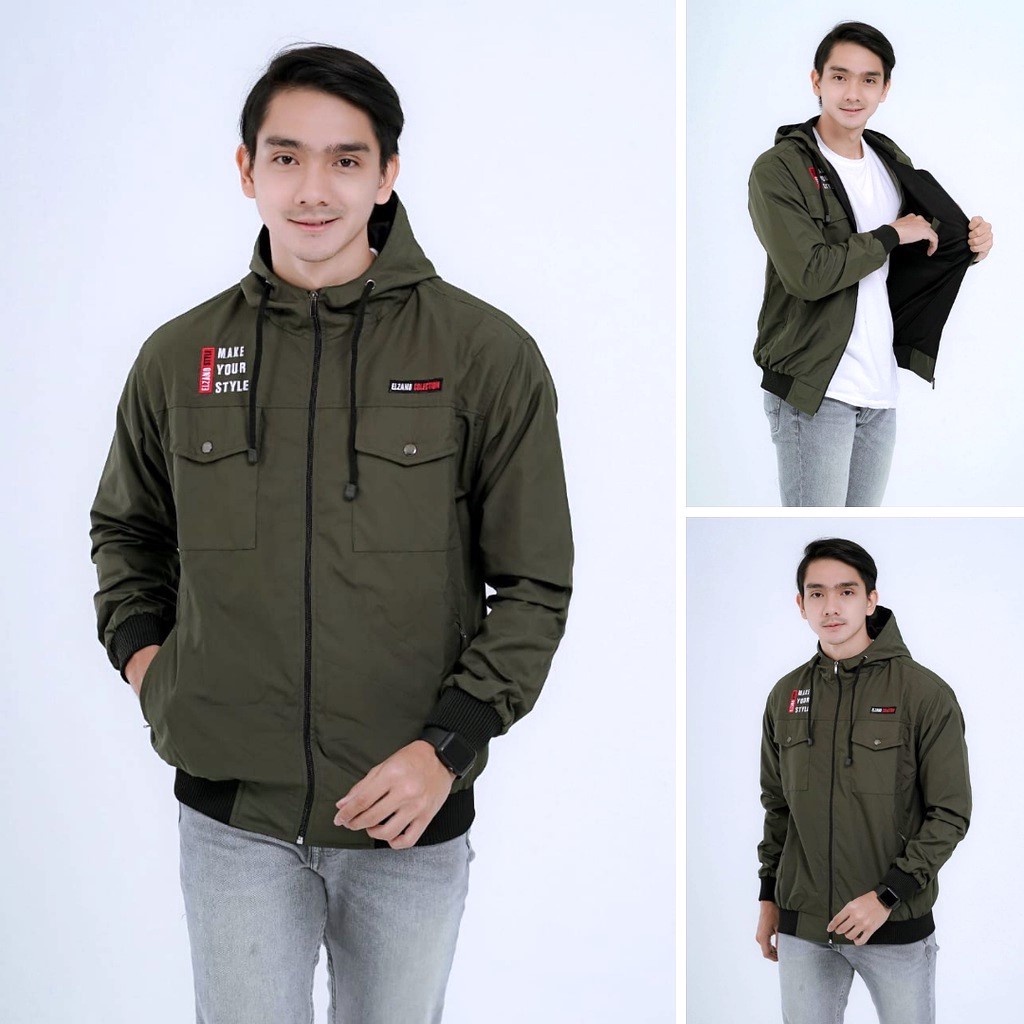 Jual Jaket pria IKC 002 distro cbr six Bandung hoodie dua sisi bolak ...