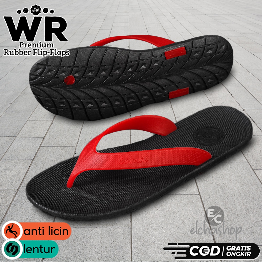 Jual Sendal Jepit Distro Pria Original CAMOU WR RED BLACK Sandal Cowok ...