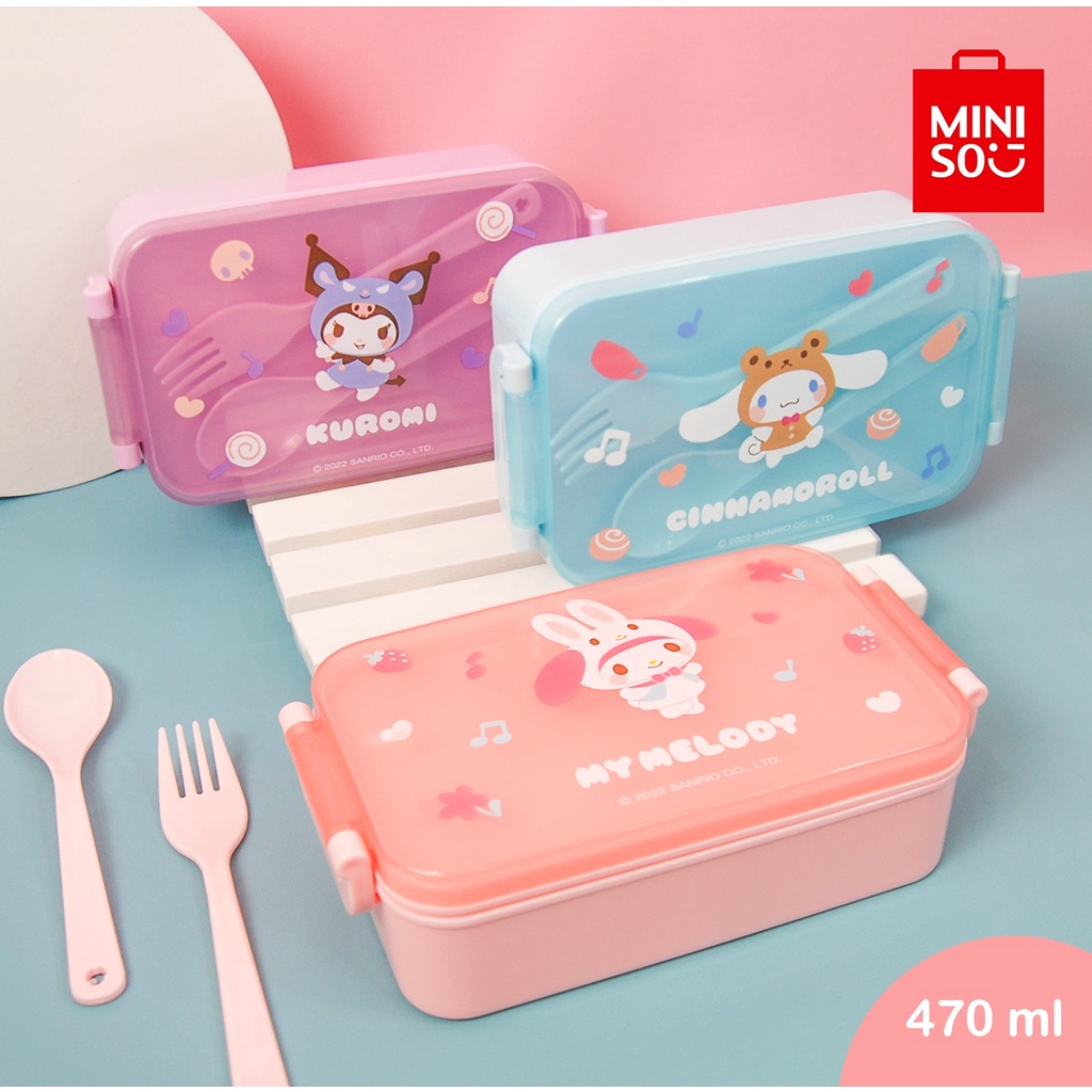 Jual MINISO x SANRIO ( BENTO BOX ) Cinamoroll My Melody 535ml - kotak ...