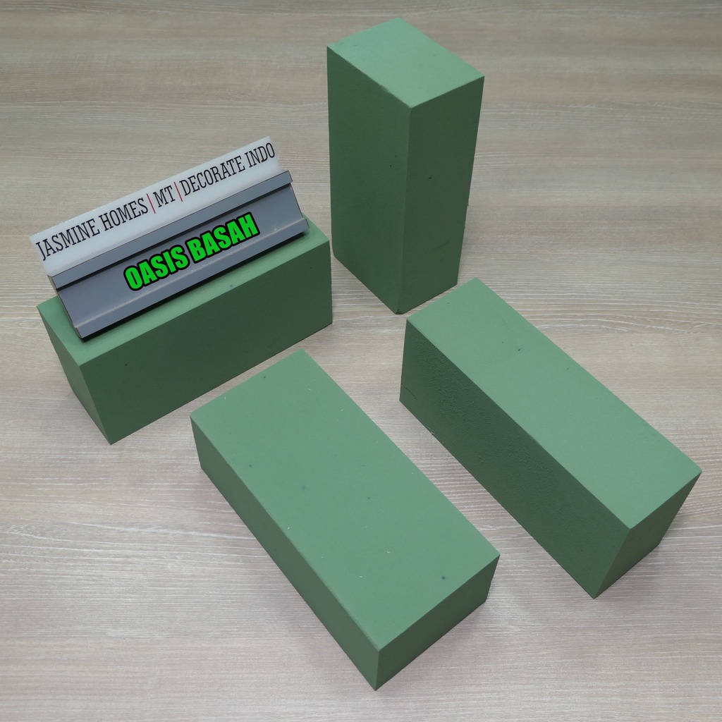 Jual Busa Basah Oasis Floral Foam Bunga Hidup PU-Basah | Shopee Indonesia