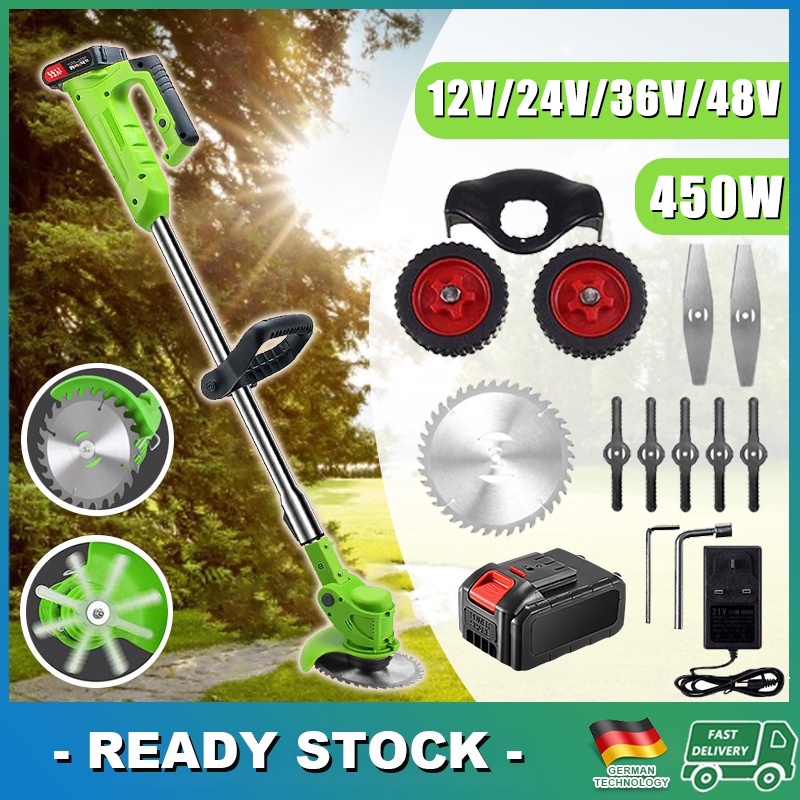 Jual Mesin Potong Rumput 12V/24V/36V/48V Cordless Lawn Mower Grass ...