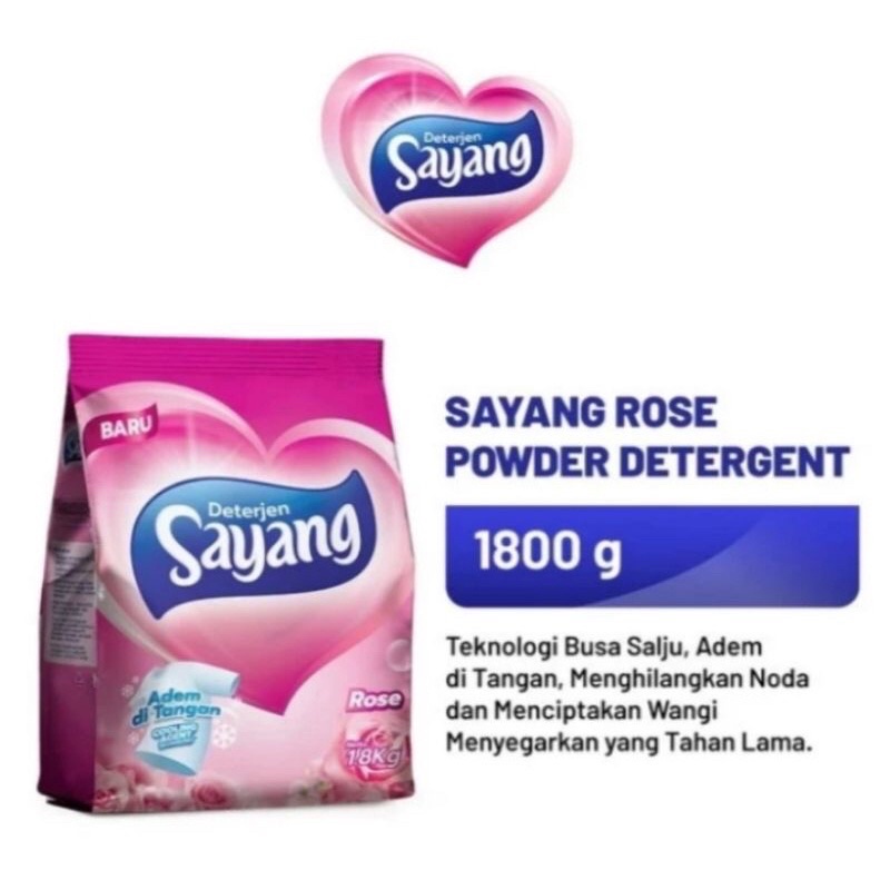 Jual Promo!!! Detergen bubuk merk sayang 1,8kg | Shopee Indonesia
