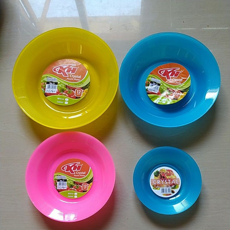 Jual Piring plastik KH Crystal, Piring plastik murah | Shopee Indonesia