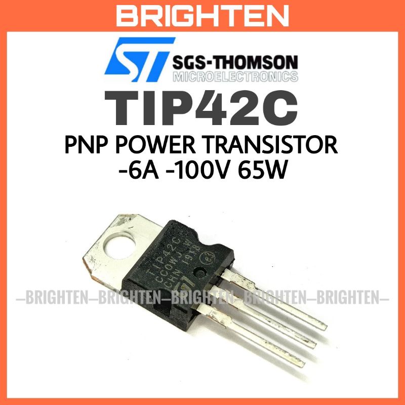 Jual SGS-THOMSON TIP42C PNP Power Transistor TIP42 ST | Shopee Indonesia