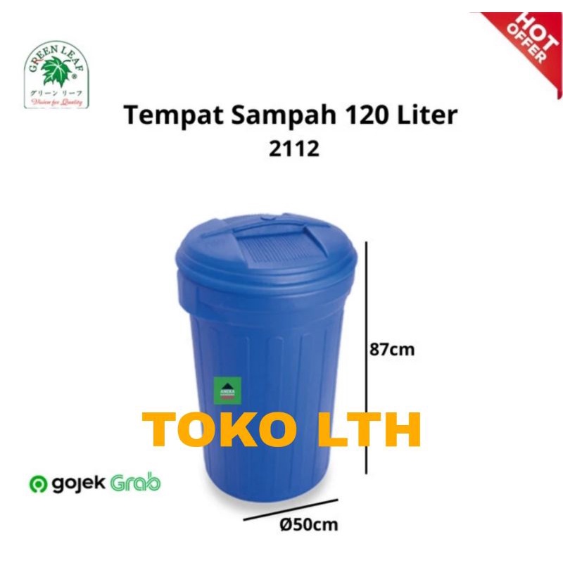 Jual TEMPAT SAMPAH BULAT BIO DUSTBIN 120 LITER HERCULES 2112 TONG SAMPAH EMBER TUTUP | Shopee ...